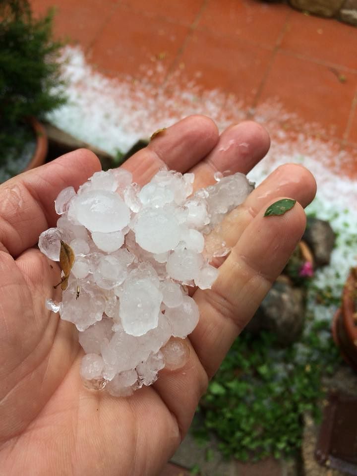 A Tempio la grandine imbianca le strade a giugno: in meno di 15 minuti ...