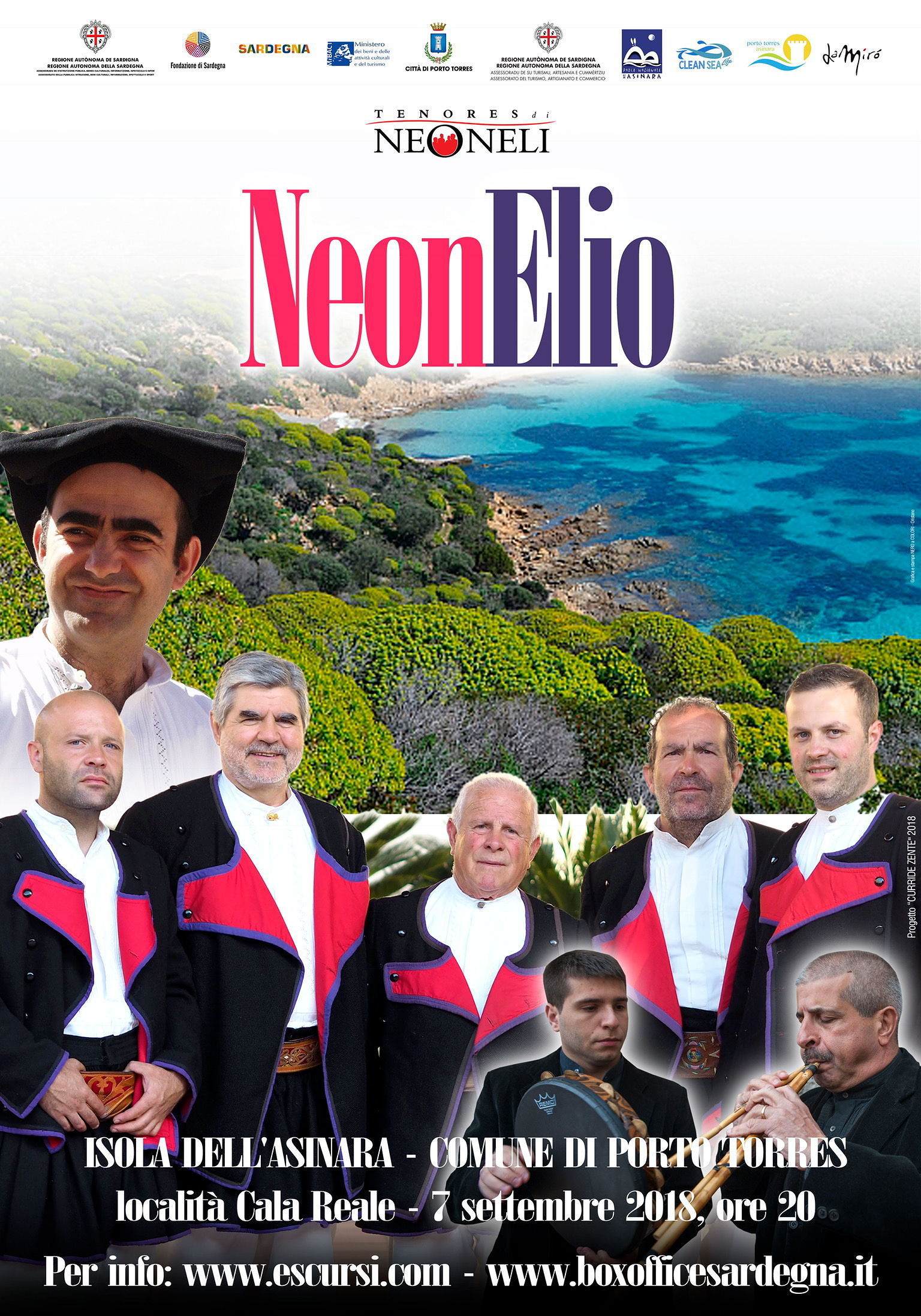 Elio e i Tenores di Neoneli il 7 settembre all'Asinara - Casteddu On line